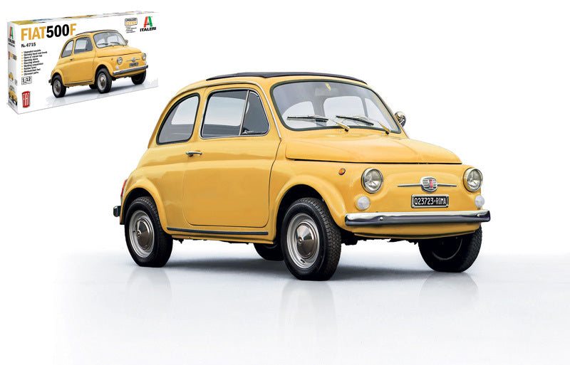 KIT DIE CAST SCALE MODEL FIAT 500F 1968 UPGRADE EDITION 1:12 ITALERI ...