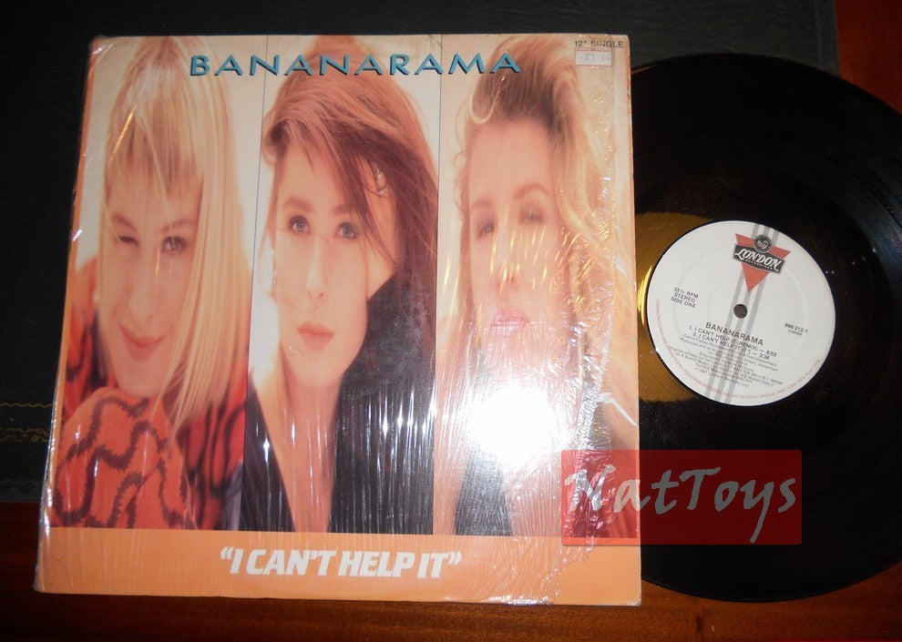 12" 33 RPM Bananarama I CAN'T HELP IT/MR. SLEAZE (USA 1987, 886 212-1 ...