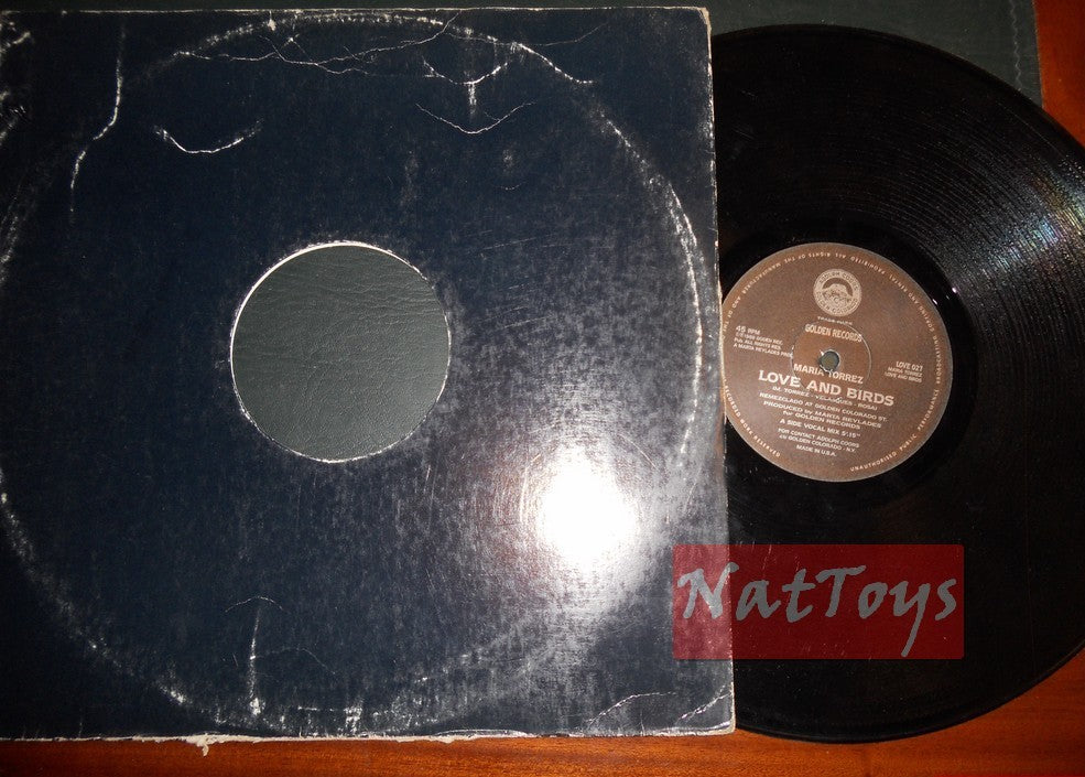 12" 33 RPM Maria Torrez LOVE AND BIRDS (USA 1989, GOLDEN RECORDS LOVE ...