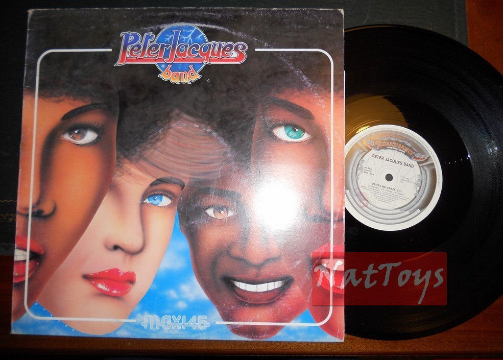 12" 33 RPM Peter Jacques Band DRIVES ME CRAZY/WALKING ON MUSIC 1985 ...