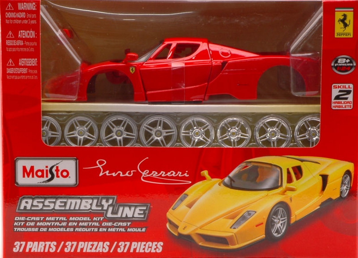 KIT DIE CAST SCALE MODEL IN SCALA FERRARI ENZO KIT 1:24 MAISTO MI39964 ...