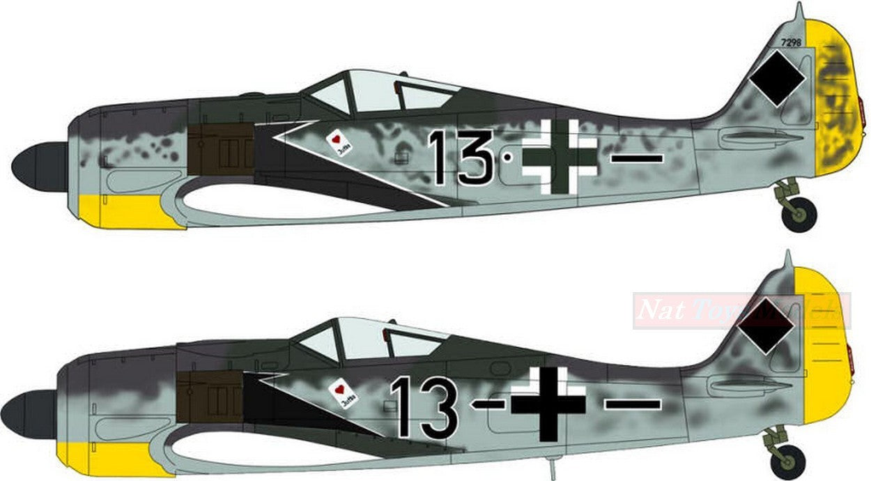 KIT DIE CAST SCALE MODEL IN SCALA FOCKE WULF FW190A -5/6/8 PRILLER (2 ...