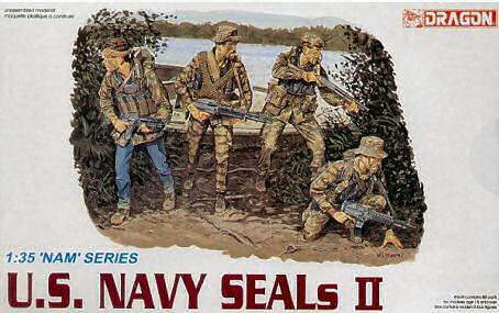 KIT DIE CAST SCALE MODEL IN SCALA US NAVY SEALS II KIT 1:35 DRAGON ...