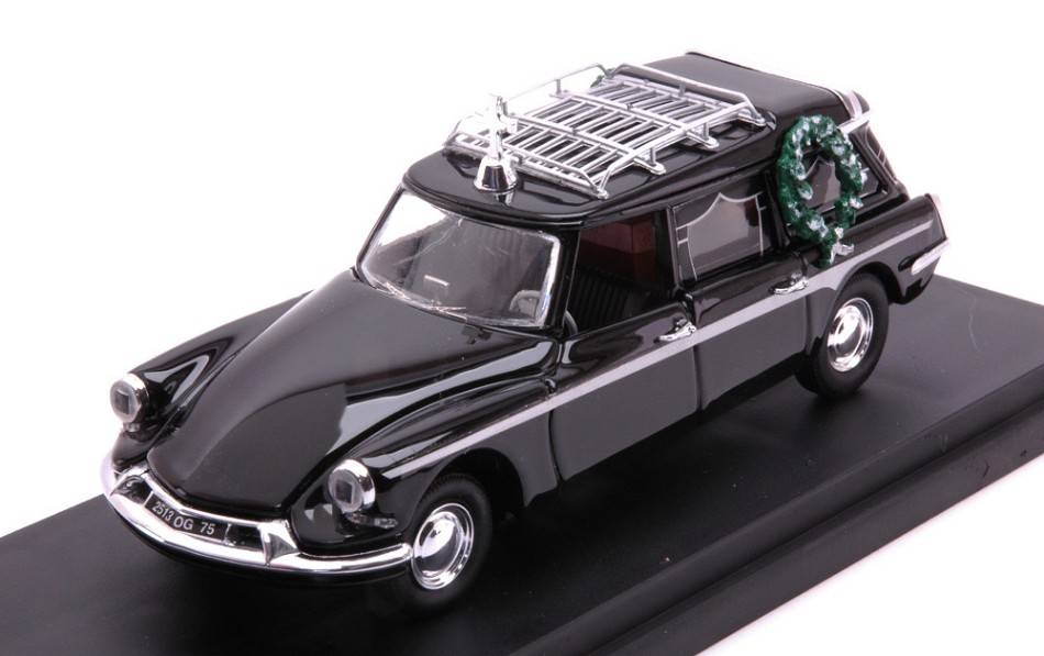 DIE CAST SCALE MODEL CITROEN BREAK CARRO FUNEBRE + BARA/ FUNERAL CAR ...