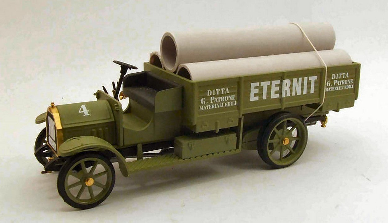 DIE CAST SCALE MODEL FIAT 18BL AUTOCARRO IMPRESA EDILE 1916 1:43 RIO ...