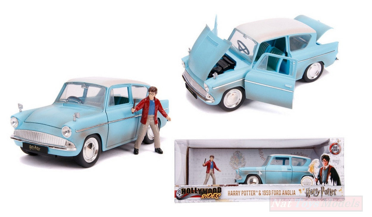 DIE CAST SCALE MODEL FORD ANGLIA 1959 HARRY POTTER 1:24 JADA TOYS ...