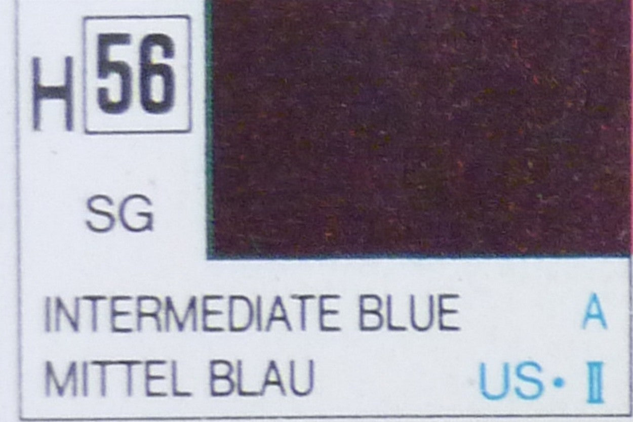 COLORI MODELLISMO INTERMEDIATE BLUE SEMI-GLOSS ml 10 Pz.6 GUNZE GU0056 ...