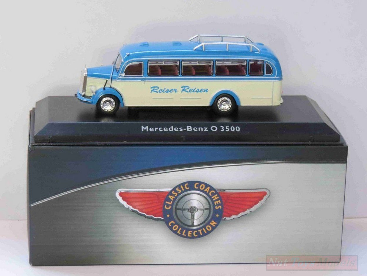 DIE CAST SCALE MODEL Mercedes Benz O 3500 Classic Coaches Bus ...
