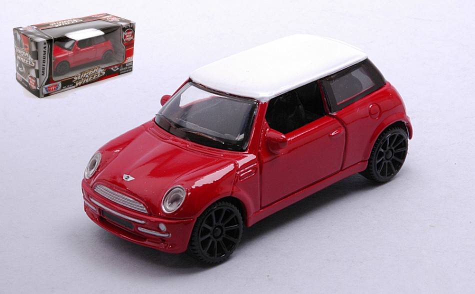 DIE CAST SCALE MODEL MINI COOPER RED 1:43 MOTORMAX MTM4037 MODEL ...