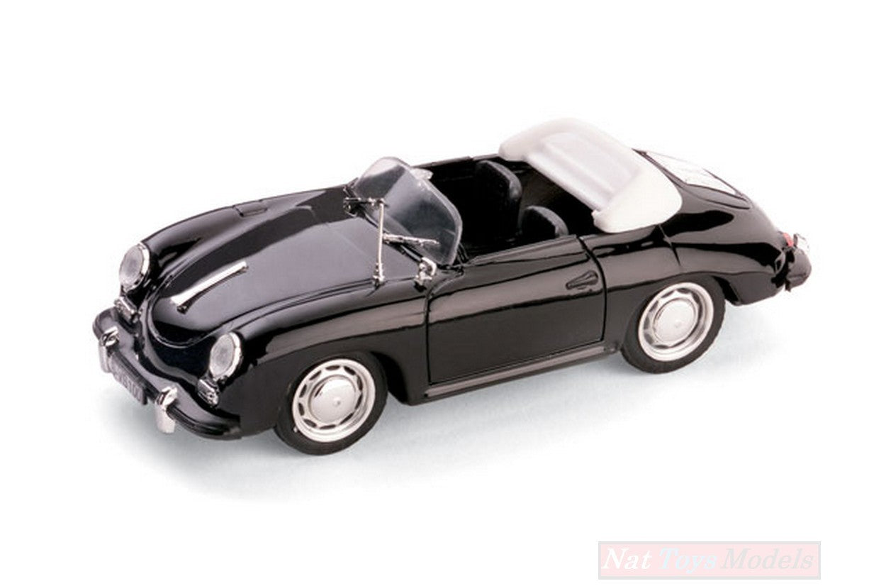 DIE CAST SCALE MODEL PORSCHE 356 C CABRIOLET 1963-65 NERO 1:43 BRUMM ...