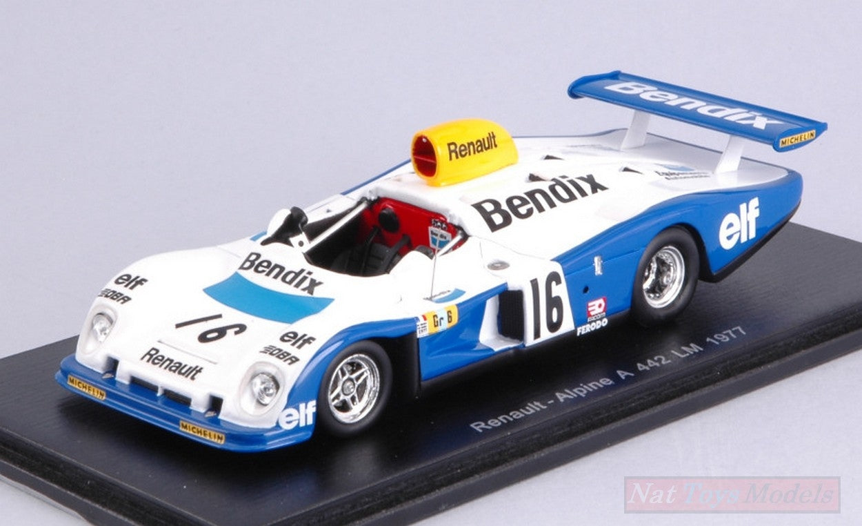 DIE CAST SCALE MODEL RENAULT ALPINE A 442 N.16 LM 1977 D.PIRONI-R ...