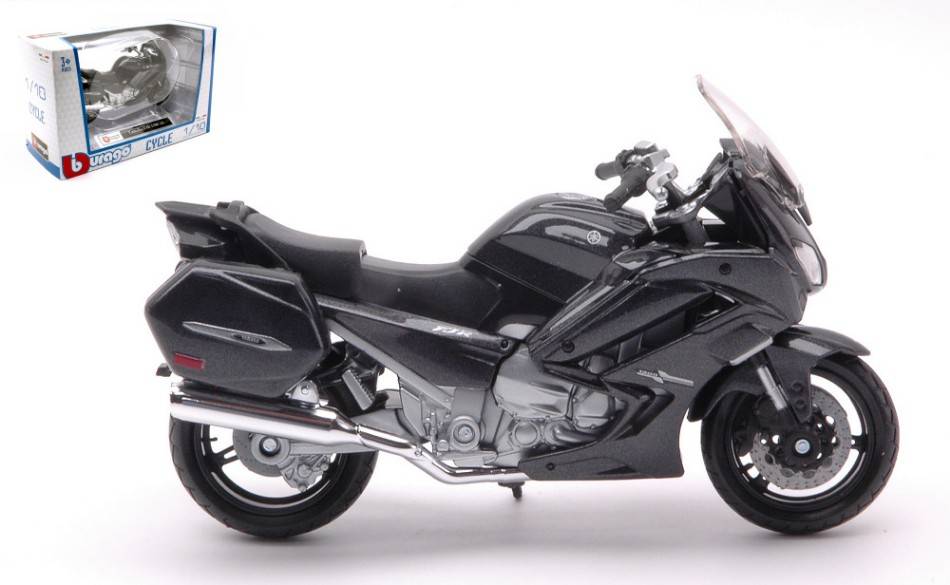 DIE CAST SCALE MODEL YAMAHA FJR1300 AS BLACK 1:18 BURAGO BU51085 ...